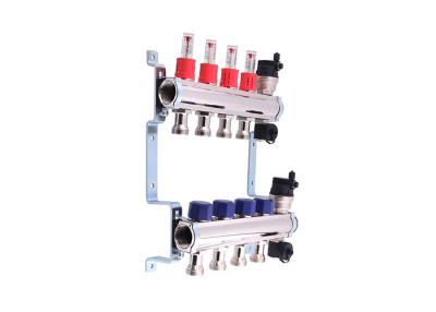 China Pex Brass Water Manifold For Underfloor Heating 5 Loop Radiant for sale