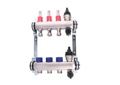 China SS 304 House central heating manifold 5 loop radiant water supply manifold for sale