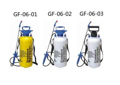 Cina spruzzatore elettrico di plastica GF-06, bianco giallo di pressione d'aria dello zaino 5L/8L in vendita