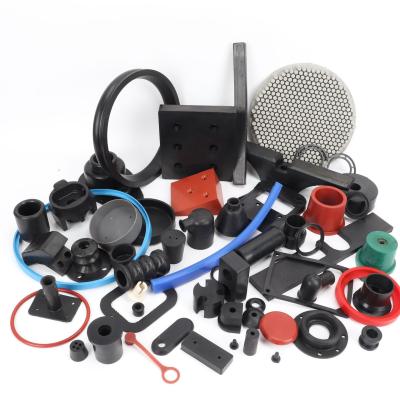 China Custom Silicone Rubber Profiled Spare Parts for Engineering Machinery Cutting Service for sale