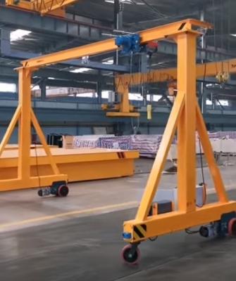 China Customized Workshop Portable Gantry Crane 5 Ton 380V 50Hz 3Phase for sale