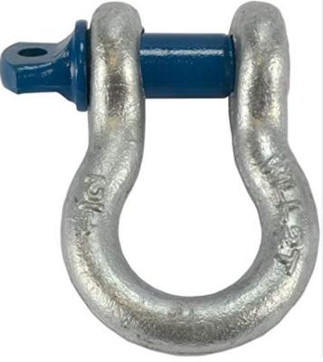 China Alloy Stainless Steel Bow Type Crane D Shackle Durable Secure for sale