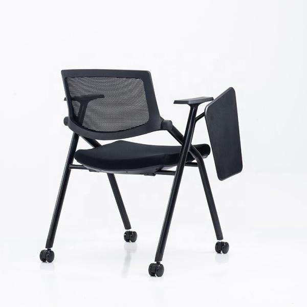 Quality Foldable Student Study Chairs with Writing Pad Tablet Modern Design L990*W300 for sale