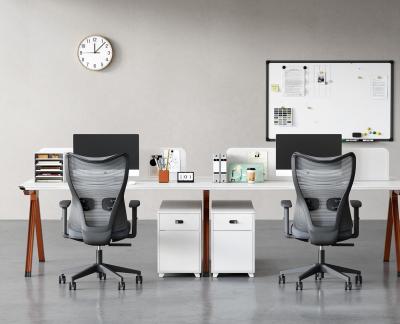 China Office Furniture Luxury Lumbar Back Support Ergonomic Executive Swivel Computer Desk Mid-back Chairs for sale