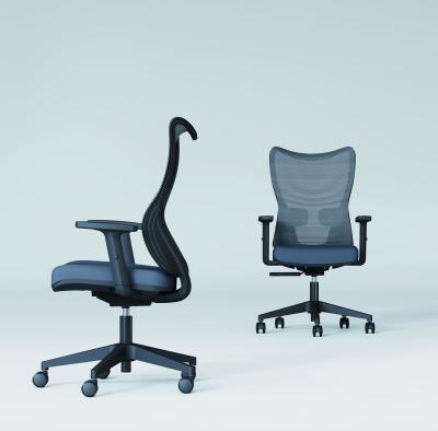 China Office Furniture Luxury Lumbar Back Support Ergonomic Executive Swivel Computer Desk Mid-back Chairs for sale
