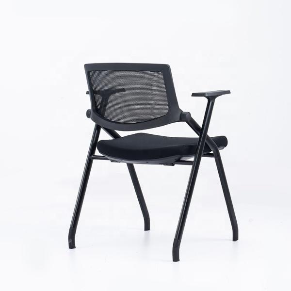 Quality Stainless Steel Mesh Folding Classroom Chairs for Students in Training Room for sale