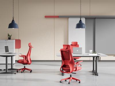 China Customize Luxury High Back Swivel Mesh Office Chair for Staff Manager BIFMA Standard for sale