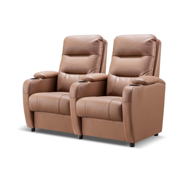 Quality Theater Furniture Genuine Leather Power Electric Recliner Sofa Chair with Cup for sale
