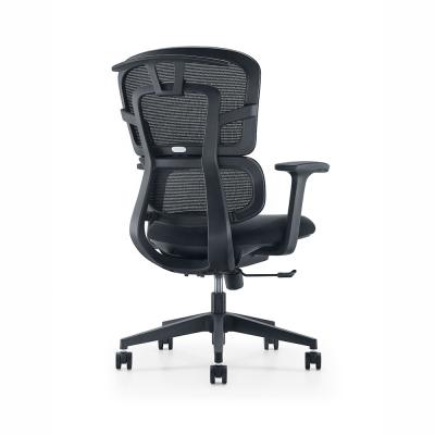 China OEM ODM Mid Back Mesh Revolving Chair Adjustable Armrest Ergonomic Swivel Office Chair for sale