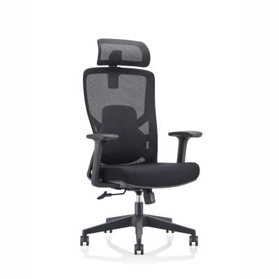 Chine Chaise pivotante de bureau en maille avec mécanisme d'auto-chargement et dossier réglable 90-135° à vendre