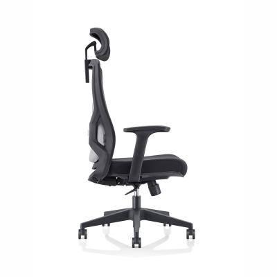 China High Black Mesh Fabric Office Chair with Lumbar Support and BIFMA Standard Certificate for sale