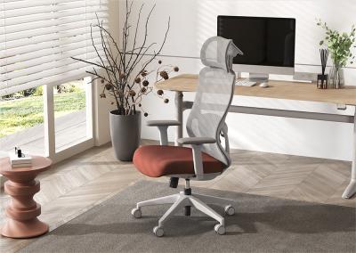 China Executive Manager Adjustable Mesh Boss Office Chair with Fabric Luxury Computer Desk for sale