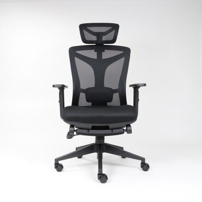 China Modern Ergonomic Swivel Office Chair with Adjustable Headrest and Mesh Lumbar Support for sale