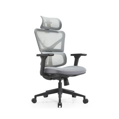 China Stainless Steel Adjustable Executive Office Chair with Mesh Fabric and Lumbar Support for sale