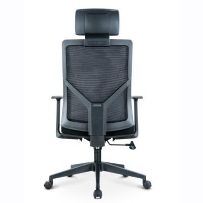 Cina Sedia di ufficio girevole ergonomica con regolazione in altezza e base in acciaio inossidabile in vendita