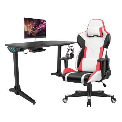 Cina Customize Adjustable High Back PU Leather Gaming Chair with Armrest and Massage Function in vendita