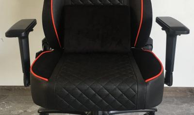 China Affordable Gaming Chair Ergonomic Leather Swivel Recliner Racer Sport Furniture Black for sale