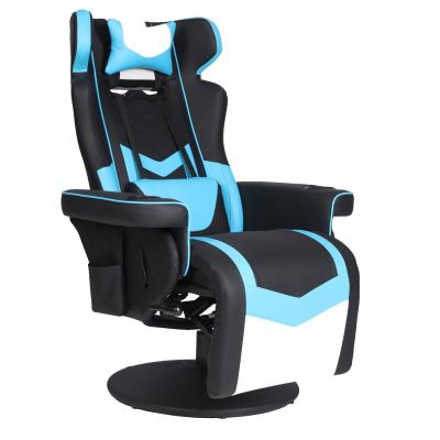 China Modern Design Racing Style Leather Swivel Gaming Chair with Cup Holder and Footrest zu verkaufen
