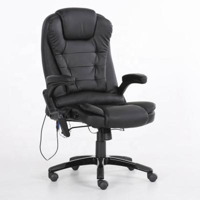 China Commercial Furniture Classic Boss Office Chair with Massage Footrest in PU Leather zu verkaufen