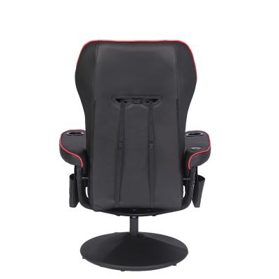 Cina ODM OEM Executive Chair Racing Style Leather Gaming Chair with Cup Holder and Footrest in vendita
