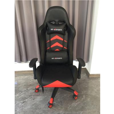 Cina Industrial Style HCYZ RGB LED Light Computer Chair Executive Gaming Chair with PU Leather in vendita
