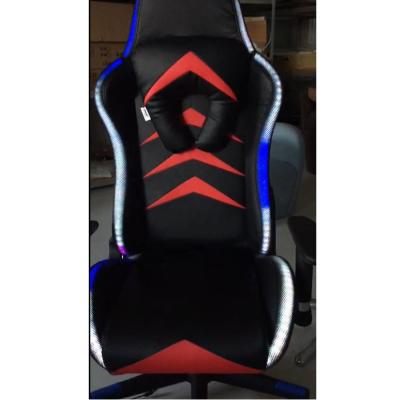 Cina Industrial Style HCYZ RGB LED Light Computer Chair Executive Gaming Chair with PU Leather in vendita