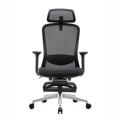 China Comfortable Foshan Mesh Office Chair with 4D Adjustable Ergonomic Design and Footrest for sale