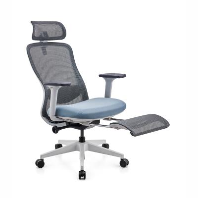 China Luxury Comfortable Swivel Office Chair Modern Ergonomic Mesh Executive Desk Chair Adjustable Headrest Revolving Lift Chair Home for sale