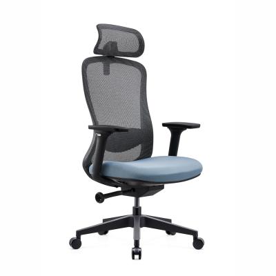 China Factory Manufacturer Price Modern High Back Revolving Executive Chair Ergonomic Lumbar Support Mesh Back Office Swivel Chairs for sale