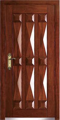 China steel wood security armored door for sale