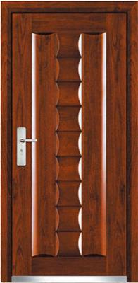 China steel wood security armored door for sale
