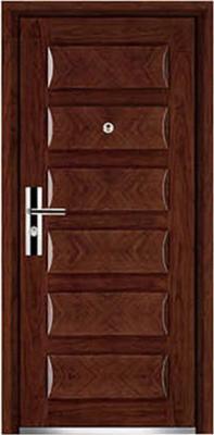China steel wood security armored door for sale