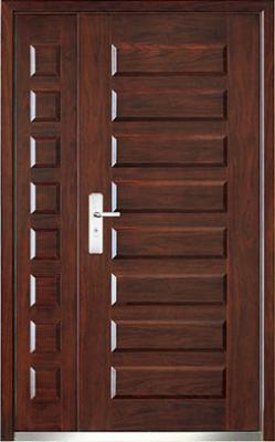 China steel wood security armored door for sale