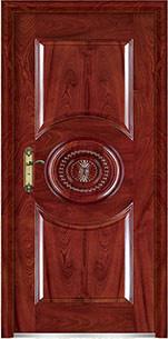 China steel wood security armored door for sale