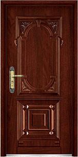 China steel wood security armored door for sale