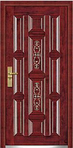 China steel wood security armored door for sale