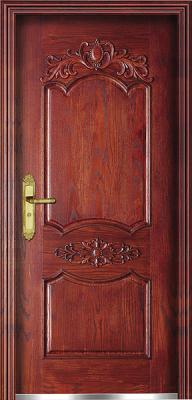 China steel wood security armored door for sale