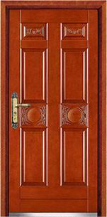China steel wood security armored door for sale