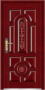 China steel wood security armored door for sale