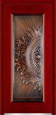 China steel wood security armored door for sale