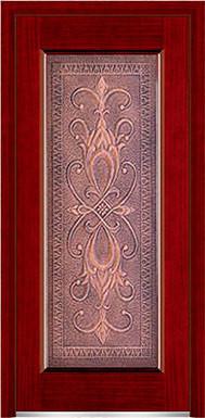 China steel wood security armored door for sale