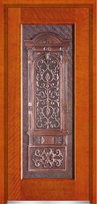 China steel wood security armored door for sale
