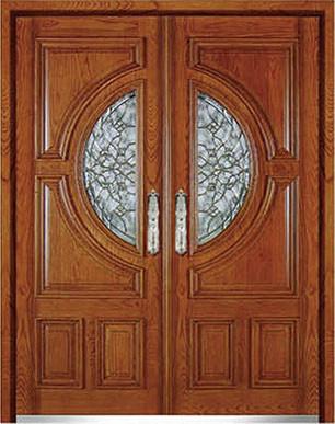 China steel wood security armored door for sale