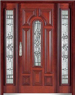 China steel wood security armored door for sale