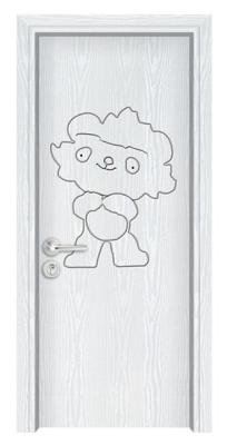 China AB-GM8092 children cartoon PVC-MDF interior room door for sale