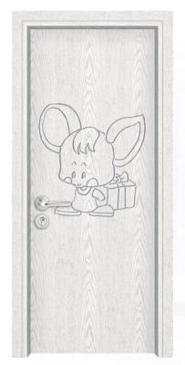 China AB-GM8093 children cartoon PVC-MDF interior room door for sale