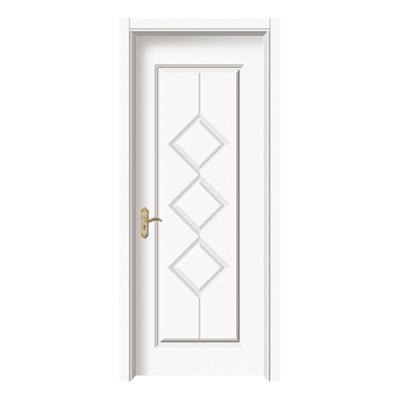 China AB-ADL225 pure white double leaf wooden door for sale