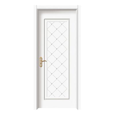 China AB-ADL250 pure white double leaf wooden door for sale