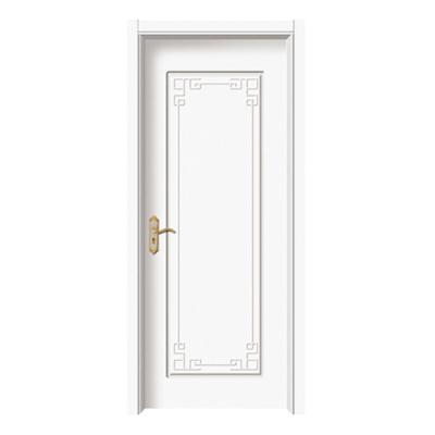 China AB-ADL255 pure white double leaf wooden door for sale