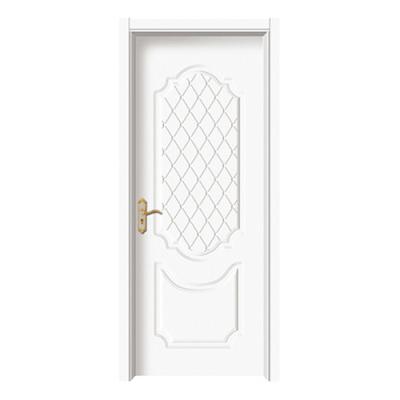 China AB-ADL257 pure white double leaf wooden door for sale